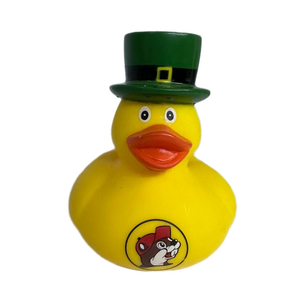 Classic Rubber Duck with Green Hat 8cm – Yellow Duck World