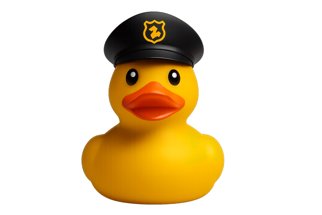 Police Officer Rubber Duck 8cm – Yellow Duck World